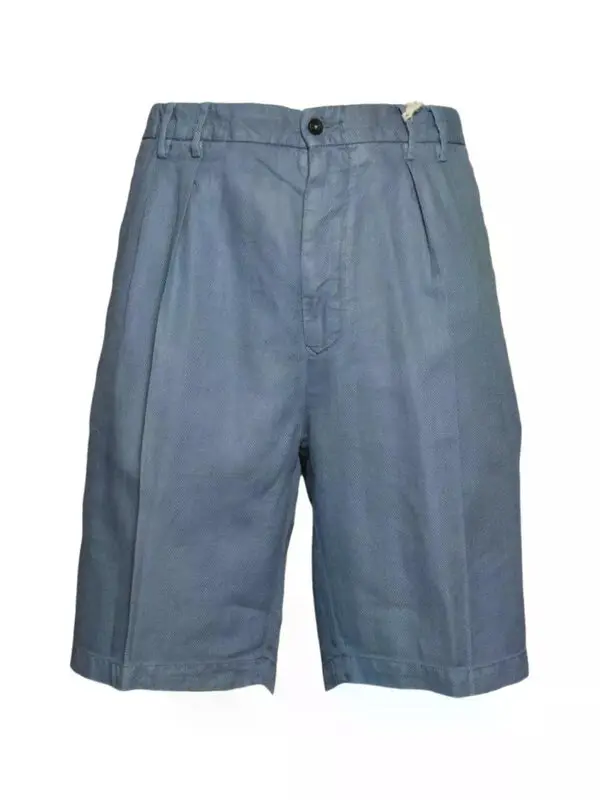 L.B.M. 1911 Pleated Herringbone Shorts