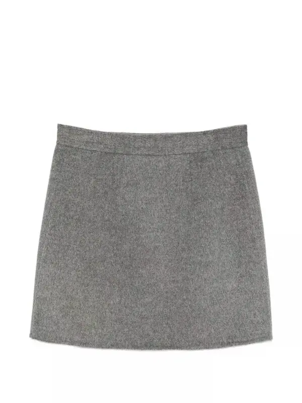 SEMICOUTURE Wrap-design Wool Mini Skirt