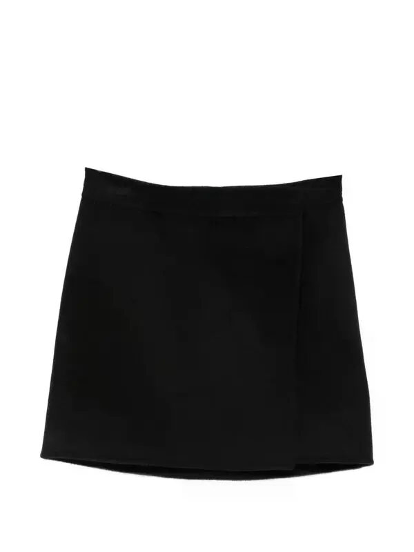 SEMICOUTURE Wrap Wool Mini Skirt