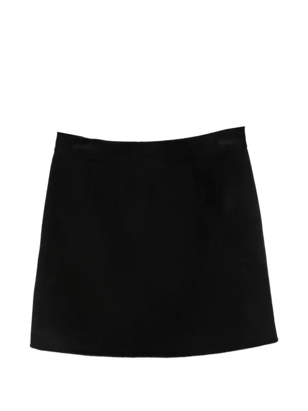 SEMICOUTURE Wrap Wool Mini Skirt