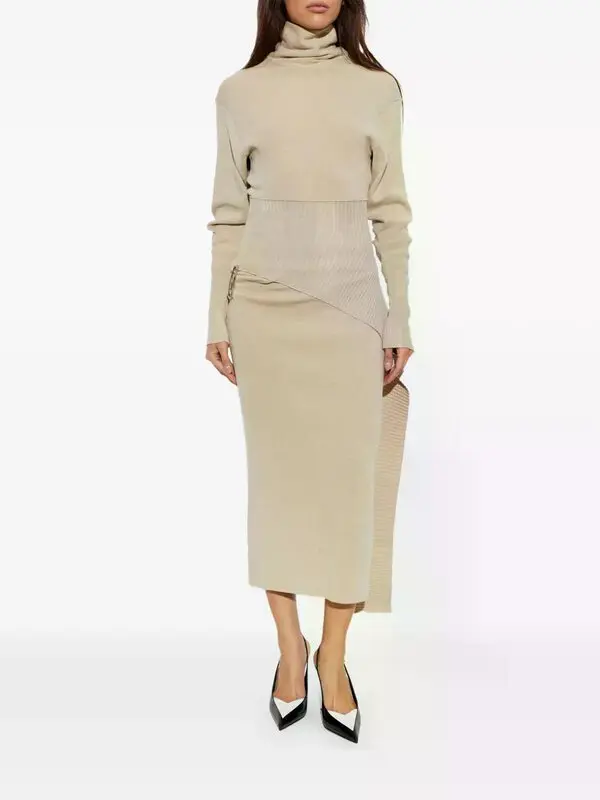 LANVIN Wool And Cashmere Midi Dress