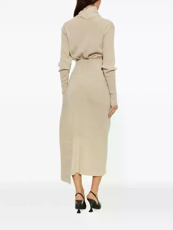 LANVIN Wool And Cashmere Midi Dress
