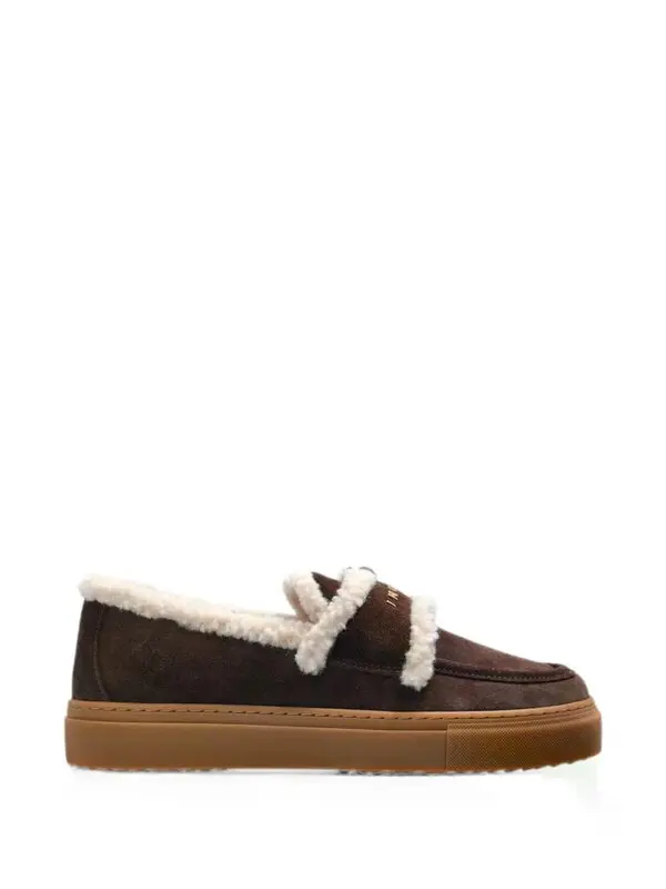 Inuikii Shearling-trim Loafers - Brown