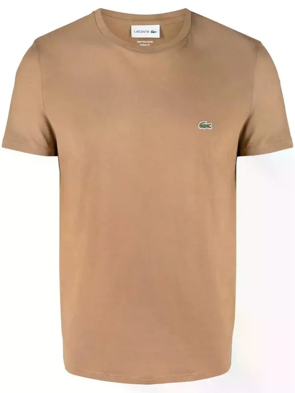 Lacoste Logo-embroidered Cotton T-shirt