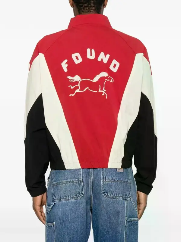 FOUND Logo-print Zip-up Jacket