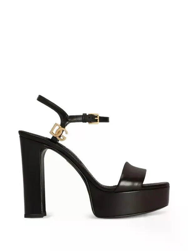 Dolce & Gabbana Calfskin Platform Sandals