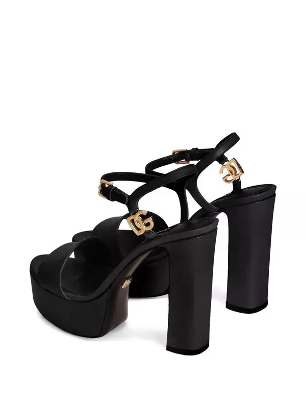 Dolce & Gabbana Calfskin Platform Sandals