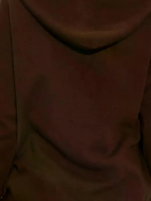 Max Mara Wool Hoodie With Graphic Pattern - Brown