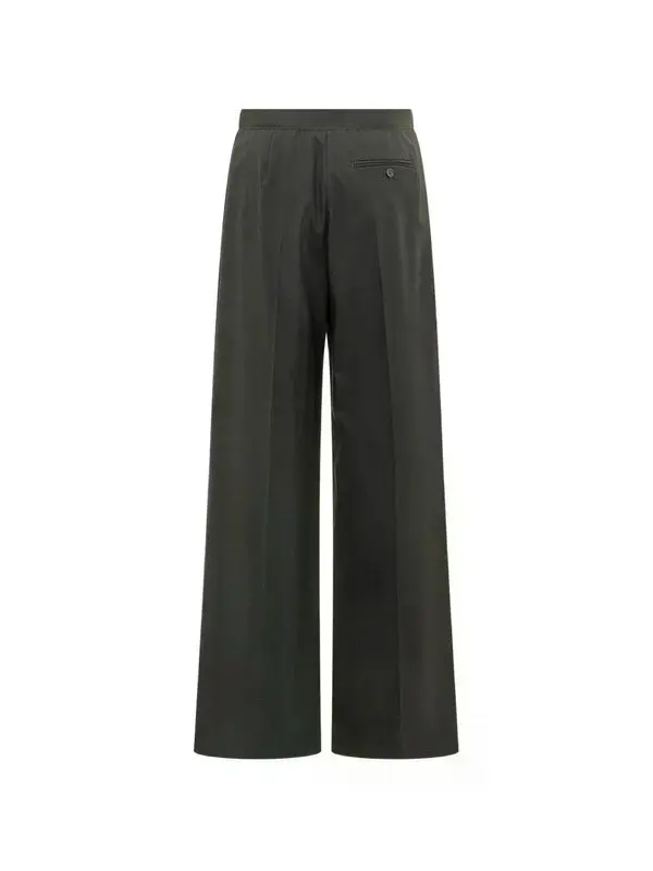 MSGM Logo-print Wide-leg Trousers