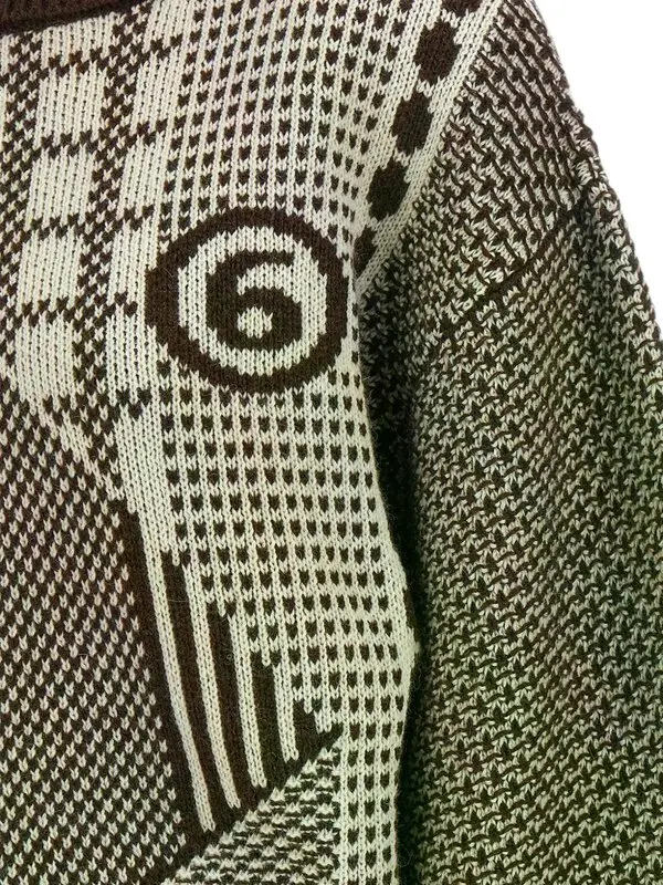 MAISON MARGIELA Geometric-pattern Mini Dress