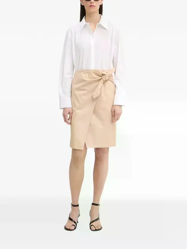 ISABELLE BLANCHE Knot-detail Wrap Mini Skirt