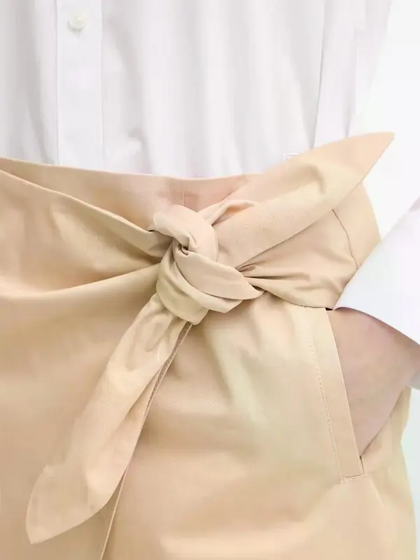 ISABELLE BLANCHE Knot-detail Wrap Mini Skirt