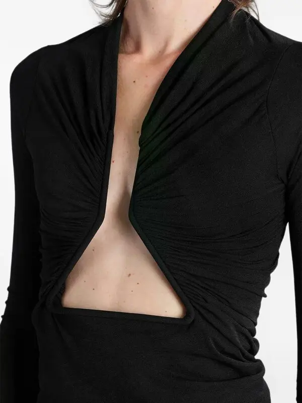 Rick Owens Ruched Cutout Top