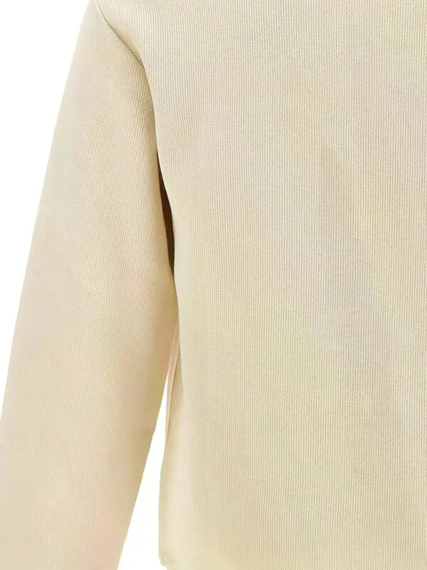 EA7 Logo-patch Ribbed-finish Sweater