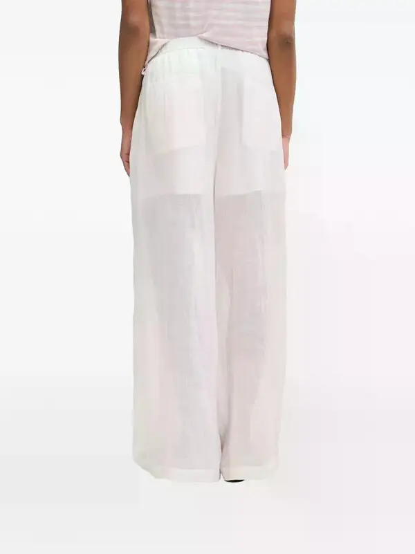 ISABELLE BLANCHE Sheer Wide-leg Trousers