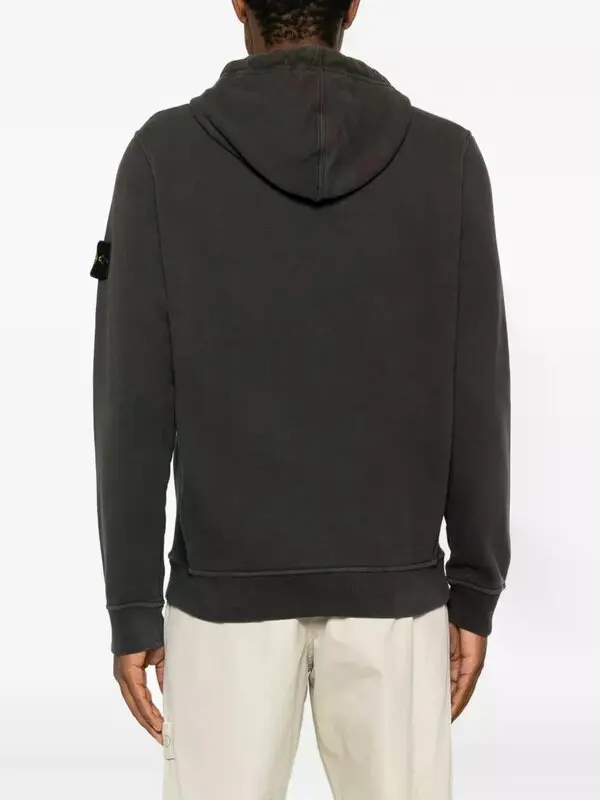 Stone Island Logo-patch Drawstring Hoodie