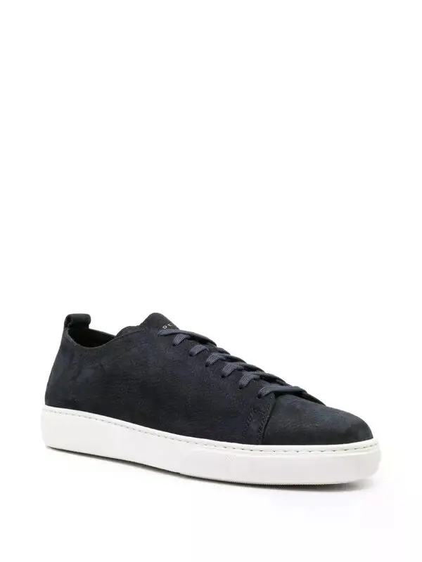 HENDERSON BARACCO Textured Leather Lace-up Sneakers