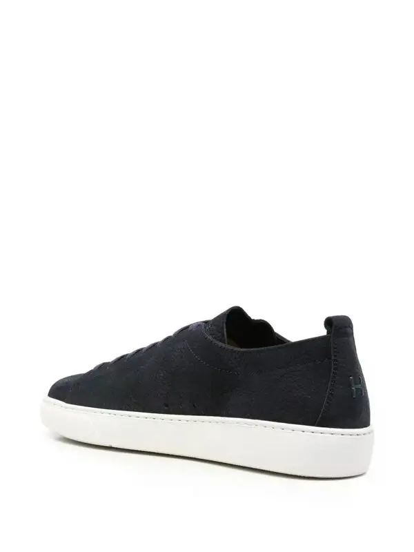 HENDERSON BARACCO Textured Leather Lace-up Sneakers