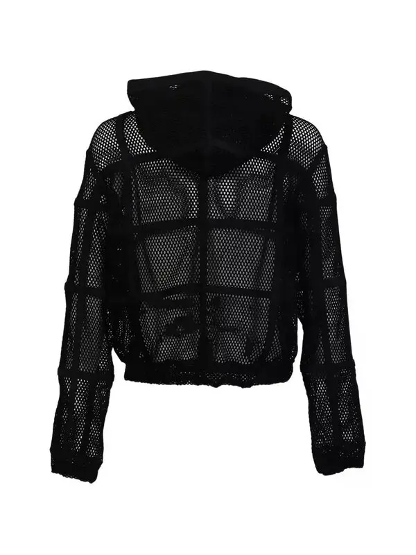FILTH Mesh-panel Zip-up Hoodie