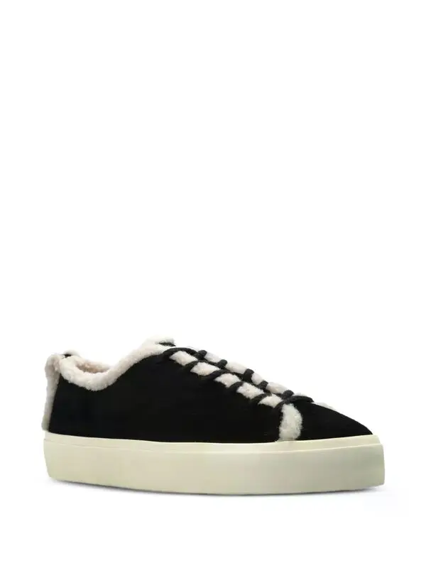 Inuikii Shearling Trim Low Top Sneakers