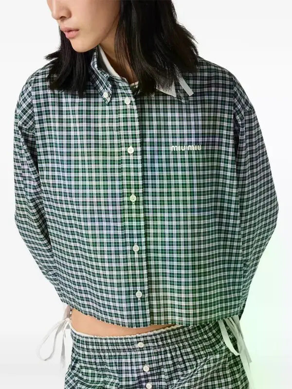 Miu Miu Plaid Shirt