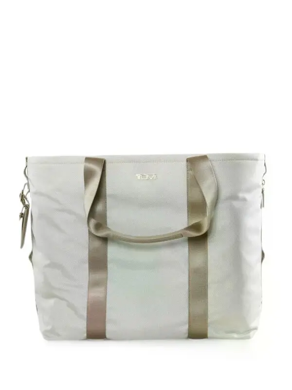 Tumi Logo-plaque Luggage-tag Tote Bag - Neutrals