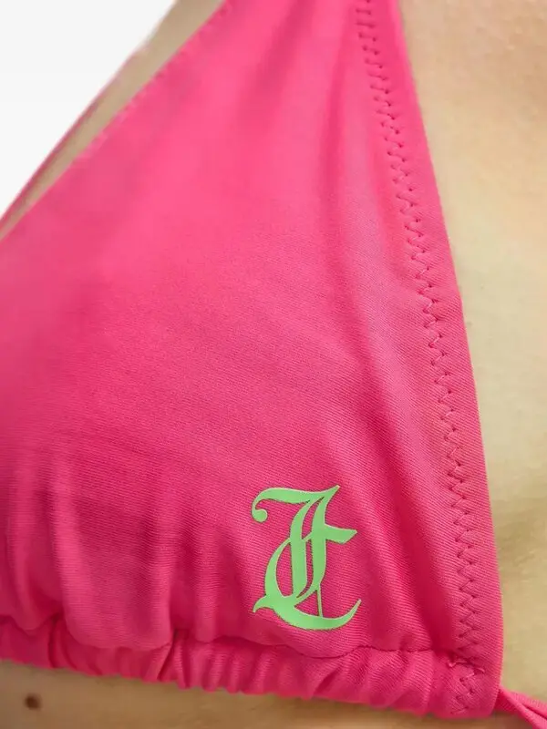 Juicy Couture Logo-embroidered Triangle Bikini