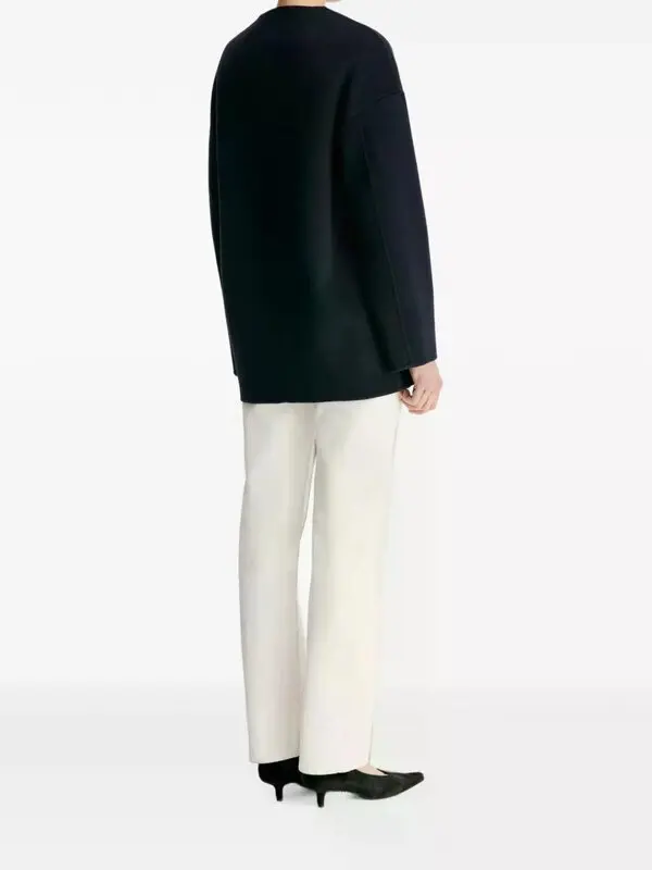 Loulou De Saison Dunne Lds Collarless Drop-shoulder Coat