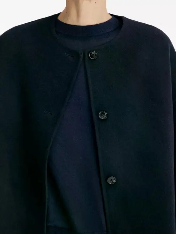 Loulou De Saison Dunne Lds Collarless Drop-shoulder Coat