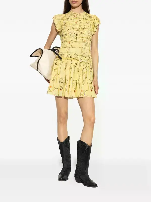 ALLSAINTS Floral-print Ruffled Dress
