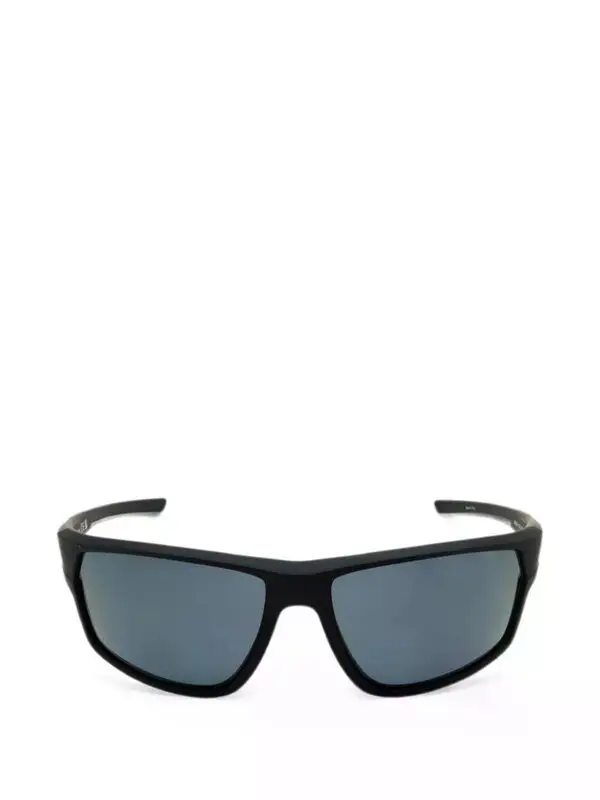 BMW Matte-finish Rectangle-frame Sunglasses - Black
