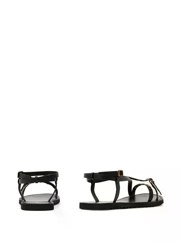 ALLSAINTS Tyla Eyelet Embellished Buckled Sandals