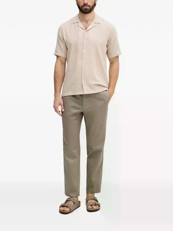 MOS MOSH Joe Basso Vertical-stripe Short-sleeve Shirt
