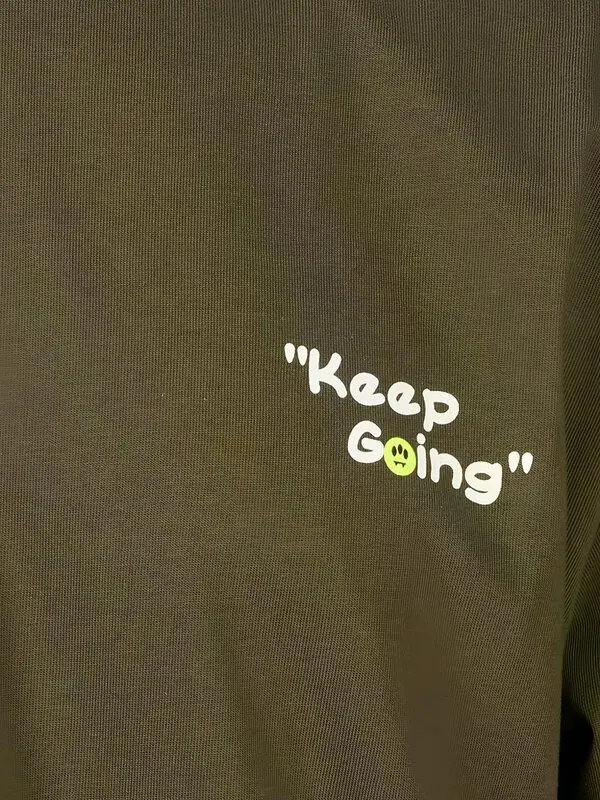 BARROW Keep Going Bear-print T-shirt