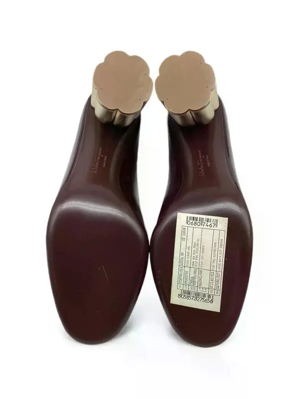 FERRAGAMO Lucca Block Heel Pumps