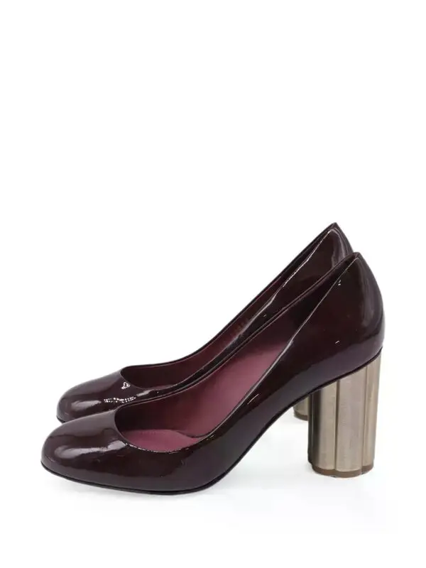 FERRAGAMO Lucca Block Heel Pumps