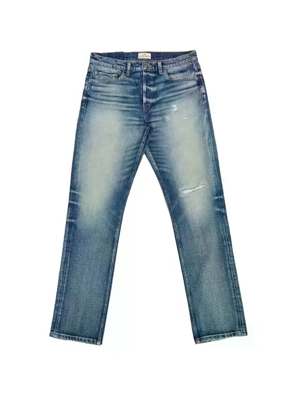 ANTIK DENIM The Texas Distressed Straight-leg Jeans