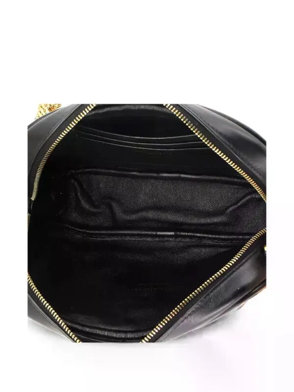 Saint Laurent Lou Camera Bag Printed Canvas And Leather Mini Crossbody Bag