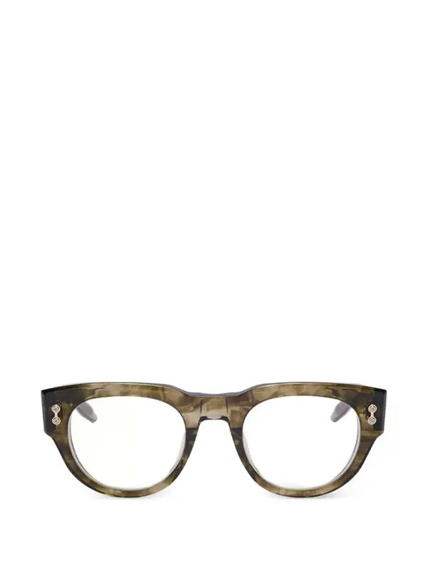 AKONI Ursa Square-frame Eyeglasses - Green