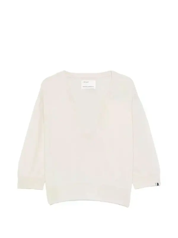 Extreme Cashmere Pearl V-neck Sweater