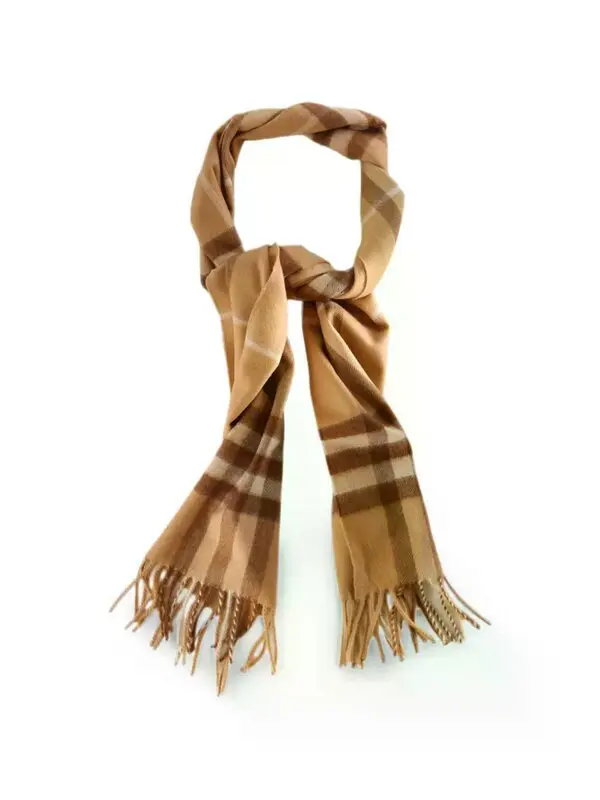 Burberry Check Fringed Scarf