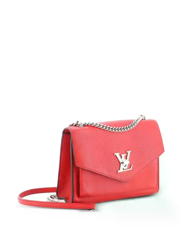 LOUIS VUITTON Mylockme Monochrome Leather Bb Shoulder Bag