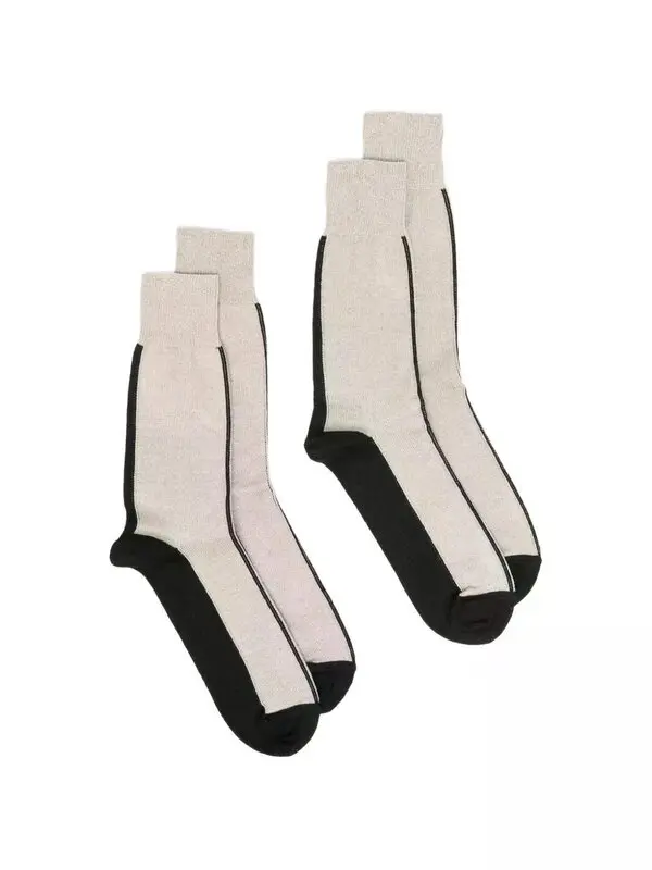 ZIGGY CHEN Colour-block Crew Socks