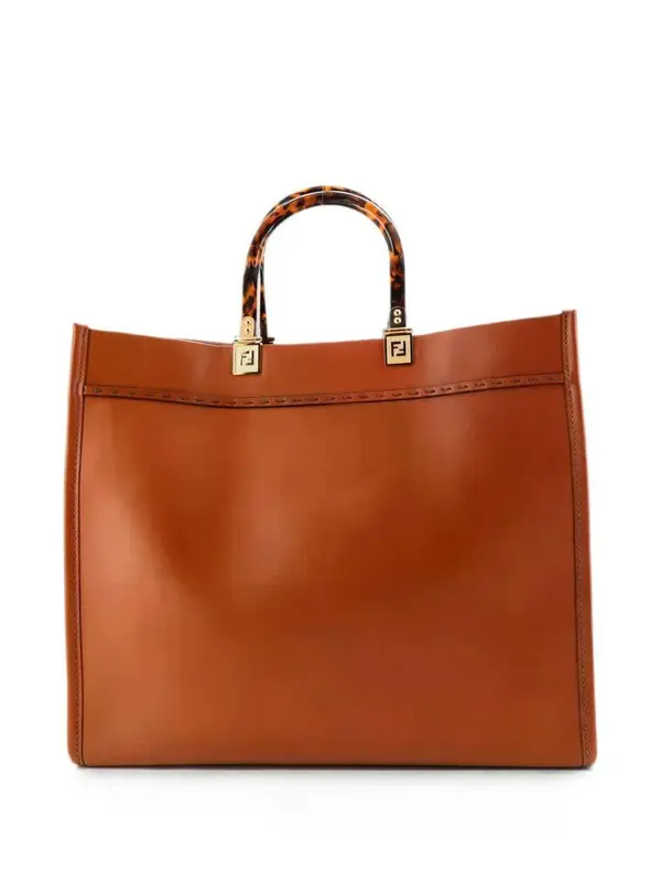 Fendi Sunshine Shopper Leather Medium Tote Bag