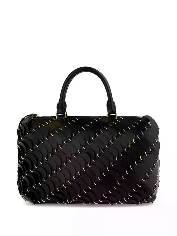 Rabanne Paco Leather Tote Bag - Black