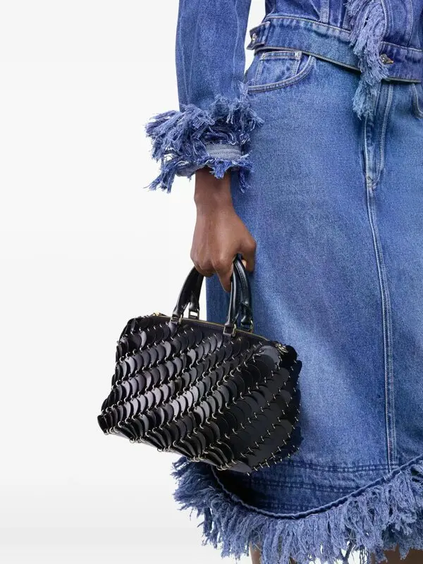 Rabanne Paco Leather Tote Bag