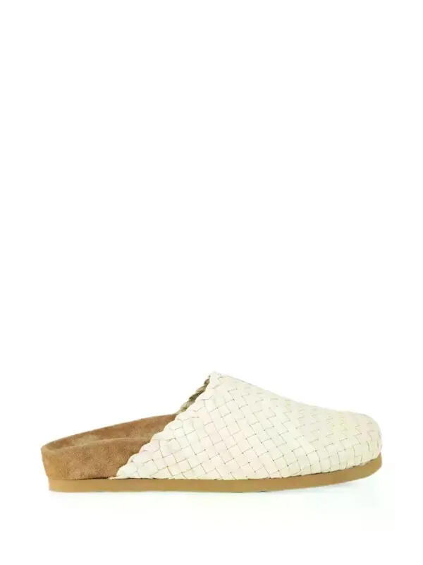Dragon Diffusion Woven Leather Mules
