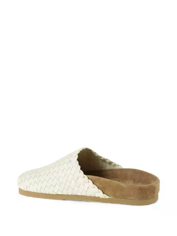 Dragon Diffusion Woven Leather Mules