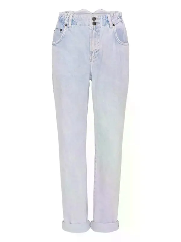 ONETEASPOON Elasticated Pioneer Straight-leg Jeans - Blue