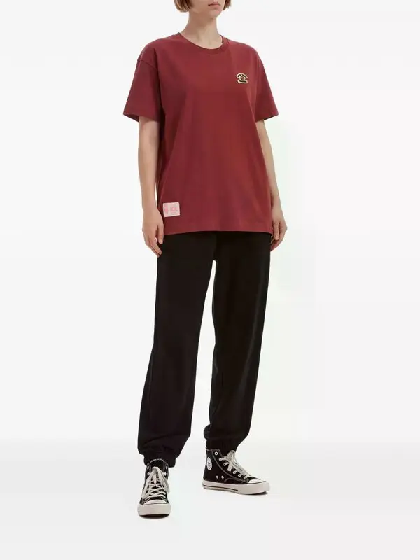 FINGERCROXX Logo-patch T-shirt - Red